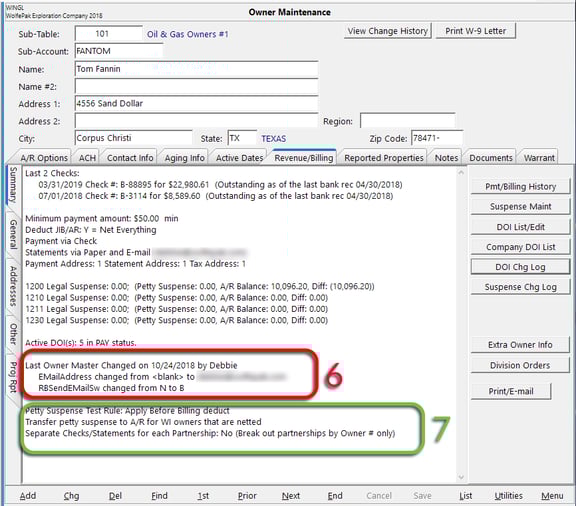 Owner Revenue Billing Summary | Your "Go To" | Wolfepak Software