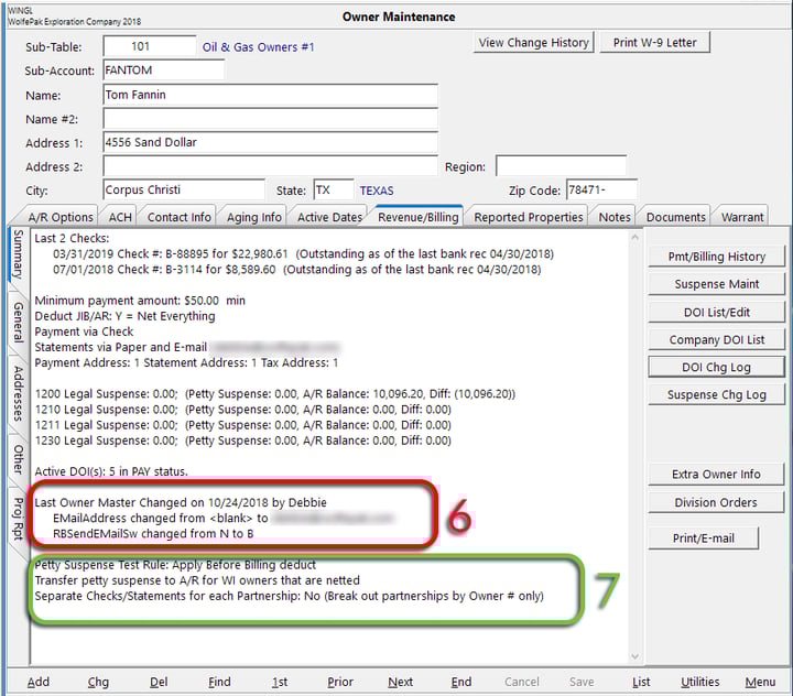 Owner Revenue Billing Summary | Your "Go To" | Wolfepak Software