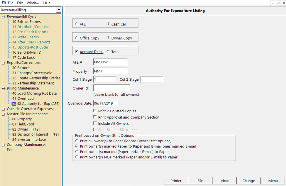 AFE and AFE Reporting Set-up | WolfePak Software User Tips